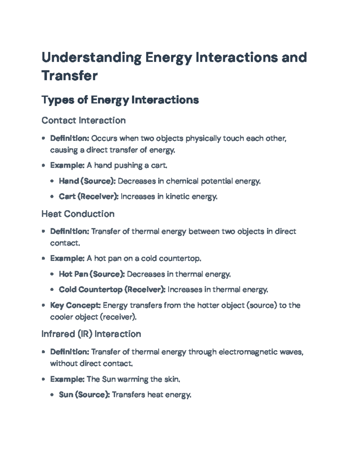 Understanding Energy Interactions & Transfers in Physics - Concepts ...