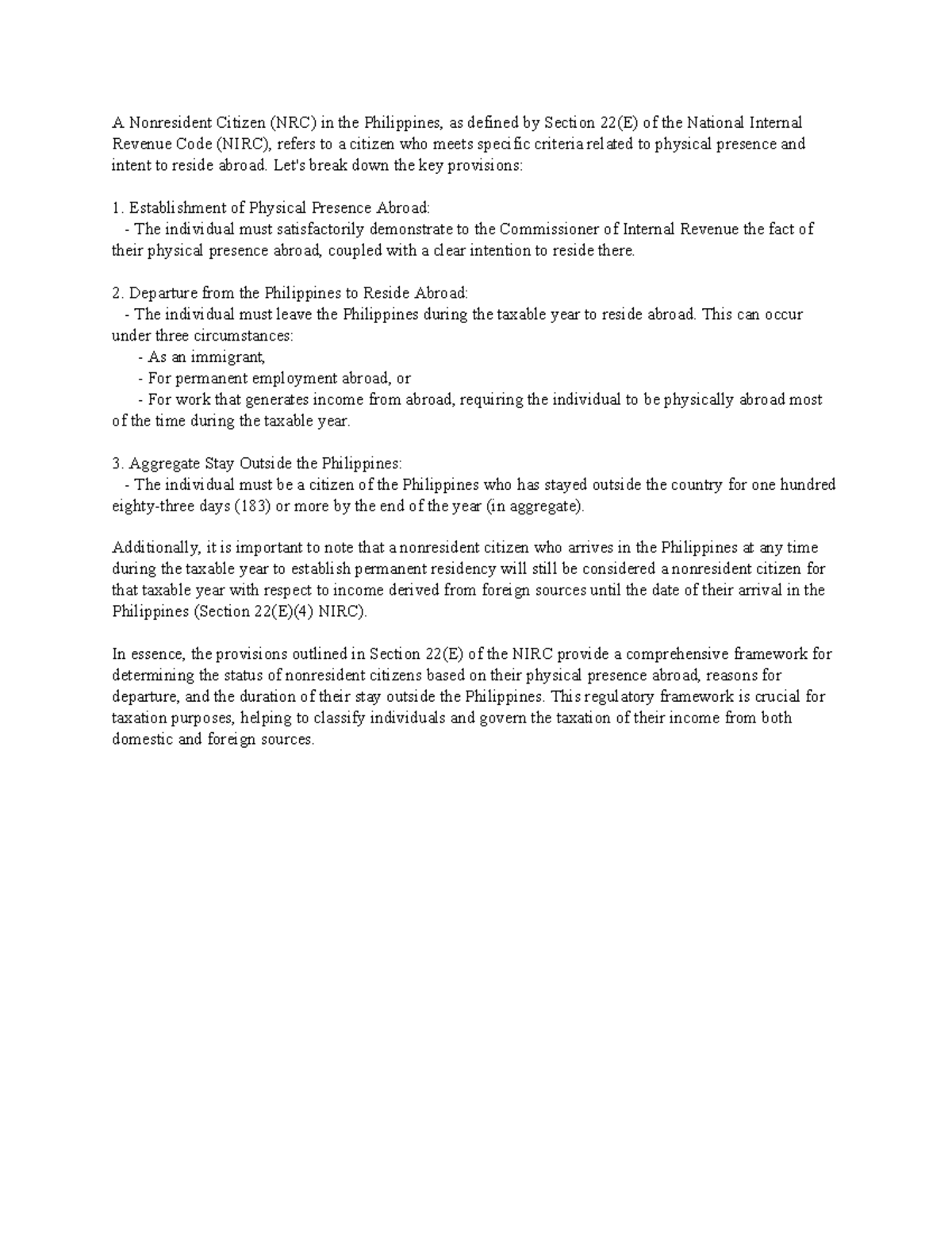 Understanding Nonresident Citizens in the Philippines: NRC Guidelines ...