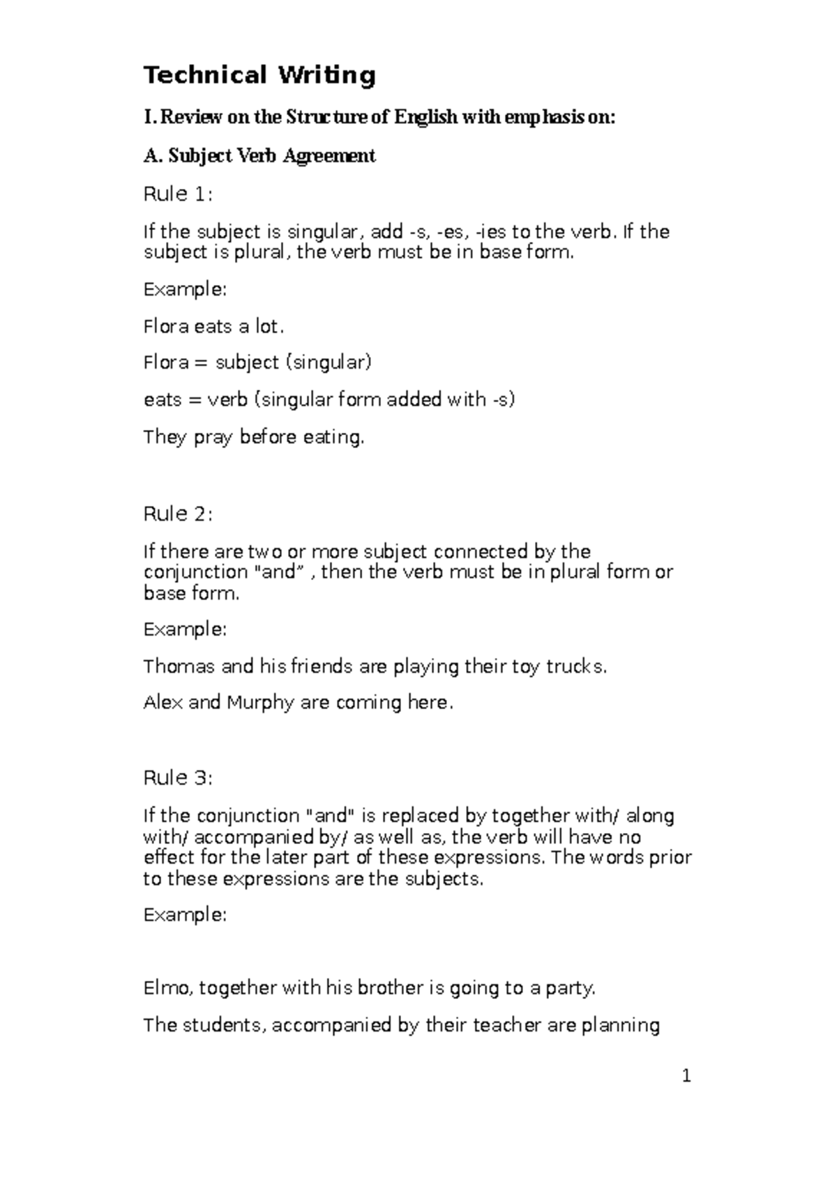 Technical-Writing-Notes - Technical Writing I. Review on the Structure ...