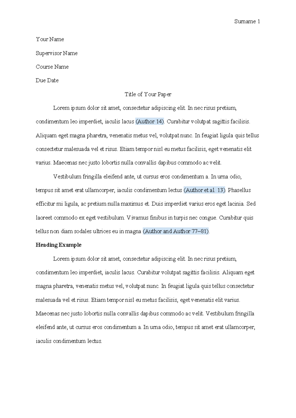 Scribbr MLA Format Template for Academic Papers and Essays - Studocu