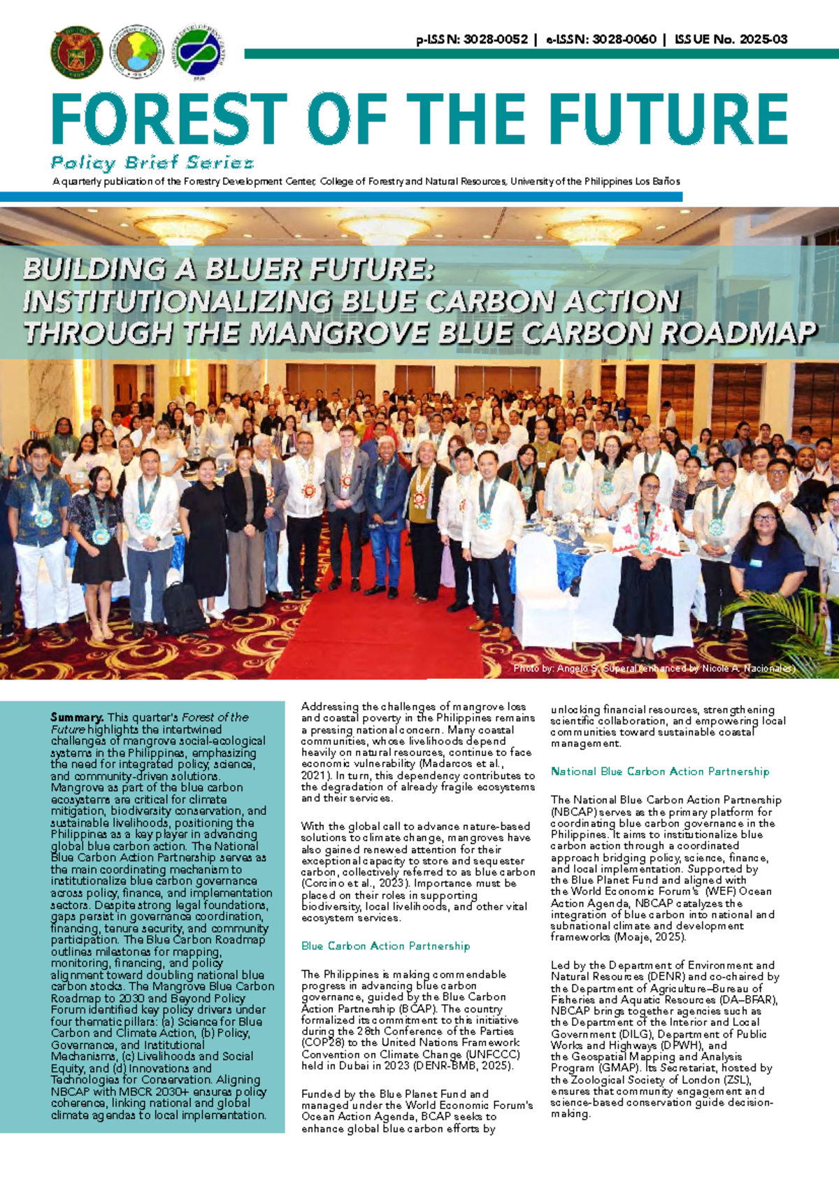 Building a Bluer Future: Blue Carbon Action Roadmap Policy Brief - Studocu