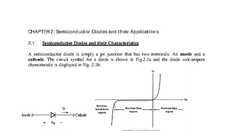 CHAPTER 2: Semiconductor Diodes and Their Applications - Tutorial - Studocu