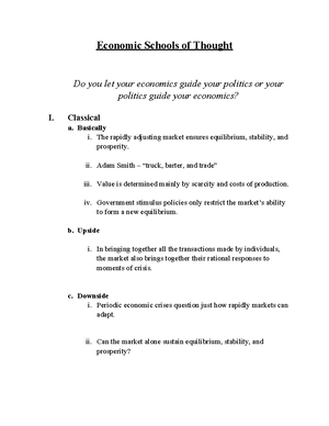 Economics Exam #3 Study Guide: Key Concepts and Models - Exam #3 Study ...