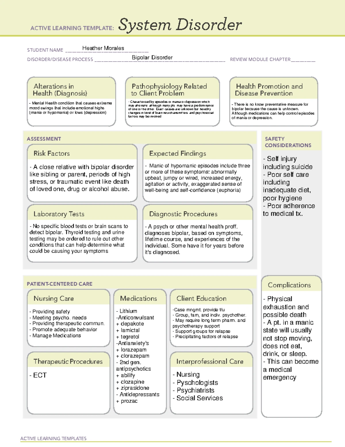 Benzonatate - ATI Focused Review - ACTIVE LEARNING TEMPLATES ...