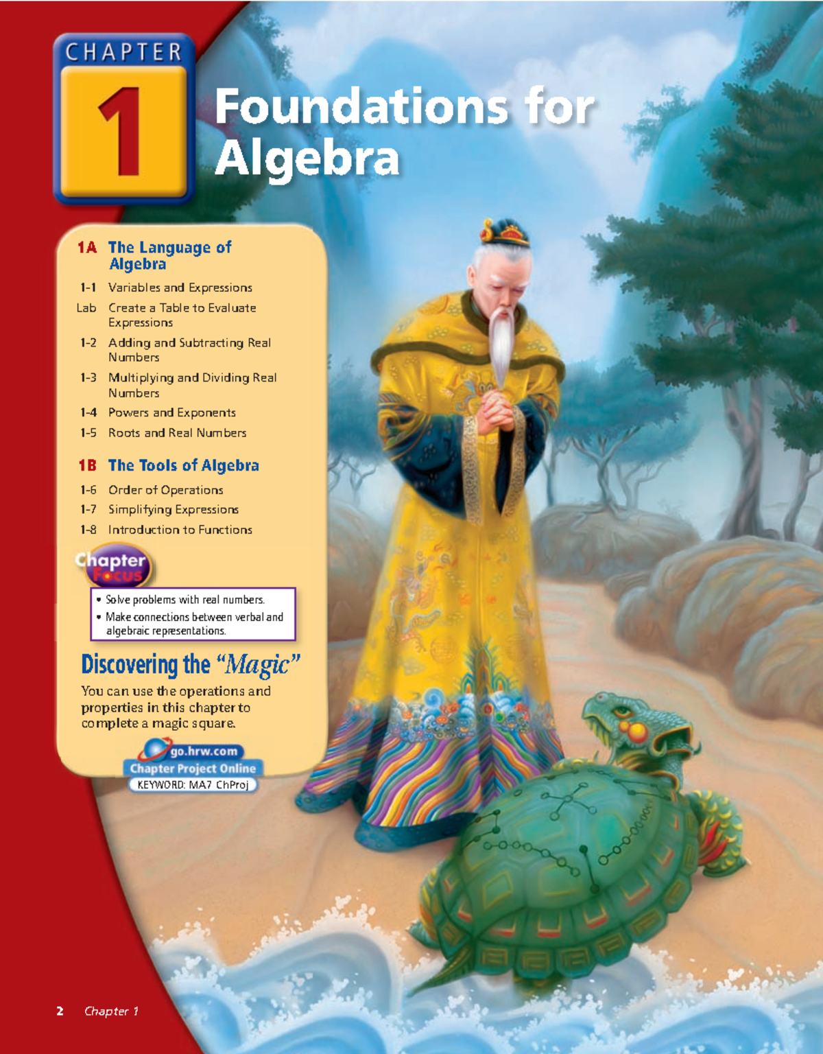 Chapter 1 Algebra 1 - E-Book for ease! - Discovering the “Magic” You ...