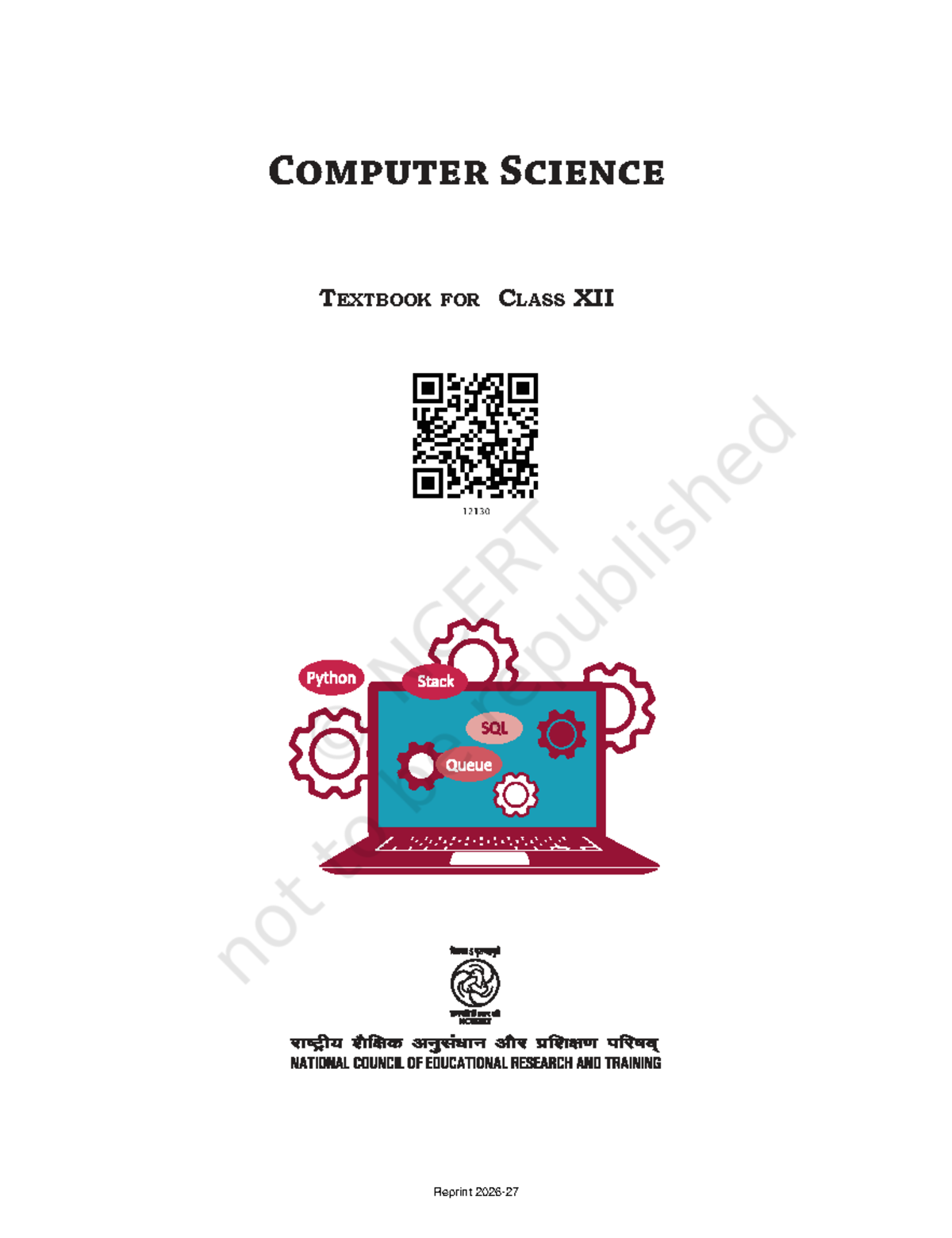 Computer Science Class XII Textbook: Key Concepts and Curriculum - Studocu