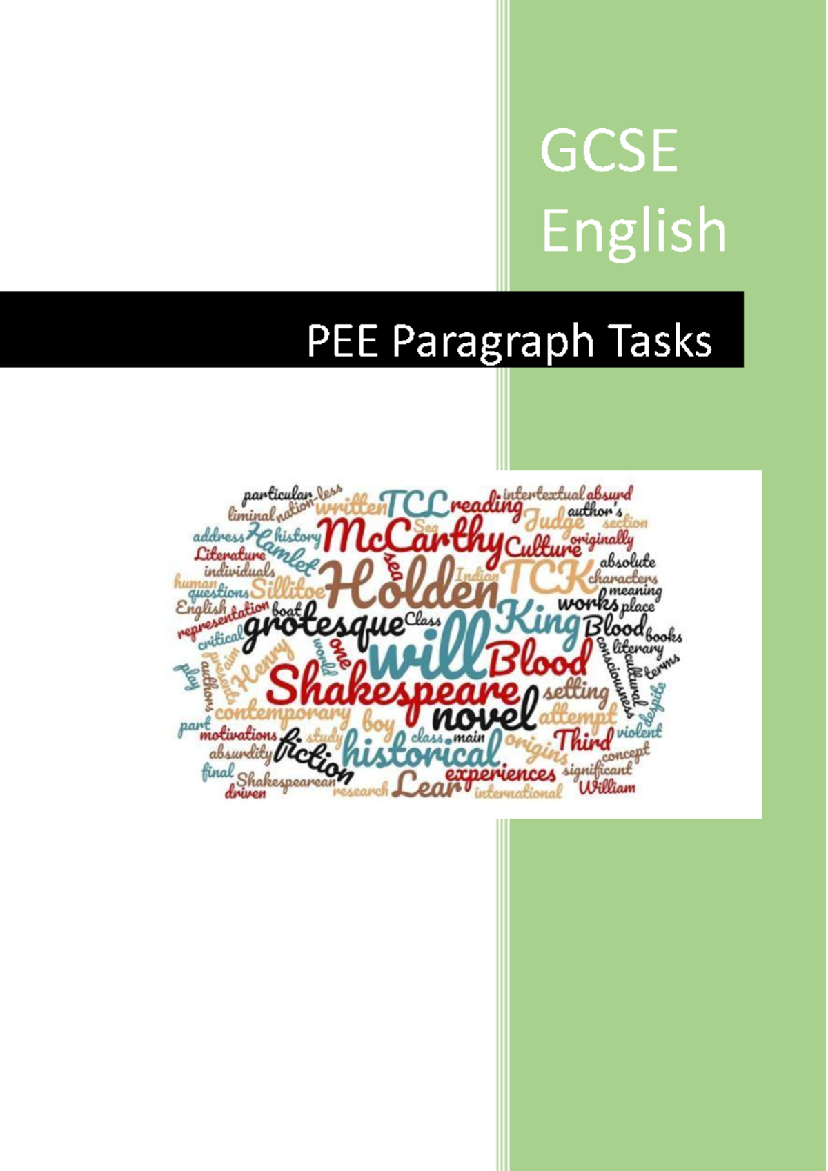 GCSE English PEE Technique Practice: Mood & Atmosphere Tasks - Studocu