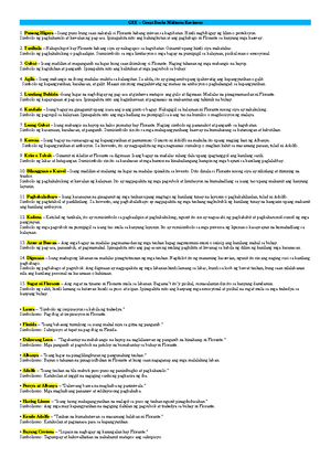 Rizal reviewer - The first sorrow of Rizal. Concha’s death A lake of ...