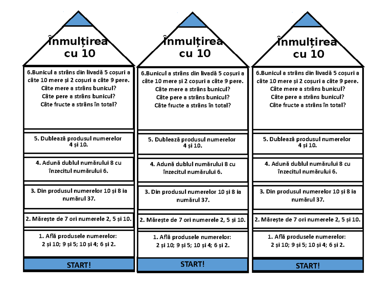 Inmultirea cu 10 - giglhgl - START! Află produsele numerelor: 2 și 10 ...