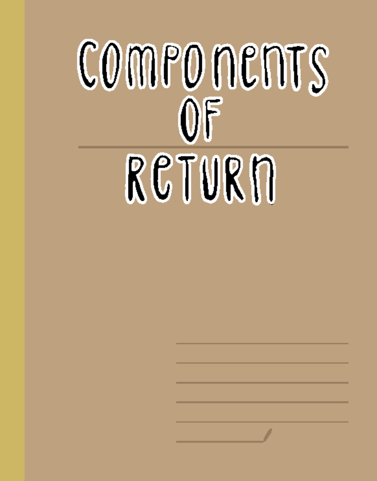 Components of Return - Eric Reiner - ⑥⑧ l⑧PP⑧ ⑤⑧IF 1388188 BIG⑧⑧⑧A⑧ ...