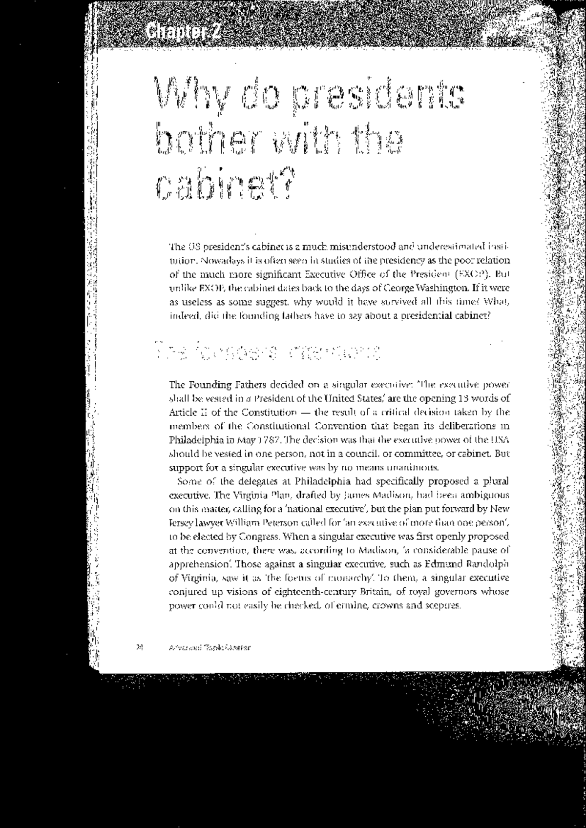 The Importance of the U.S. Cabinet: A Study on Presidential Meetings ...