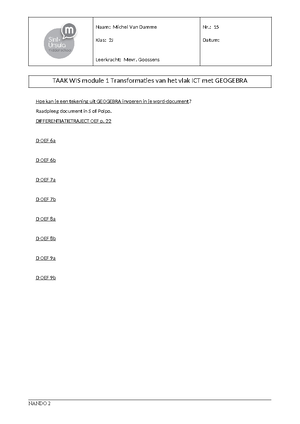 Nando 2 Module 11 Data interpreteren voorstellen en vergelijken - Nando ...