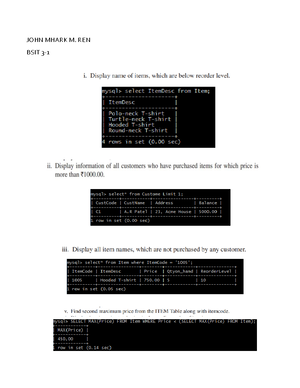2nd Meeting Finalsfundamental of Database Systems - INFORMATION SHEET ...