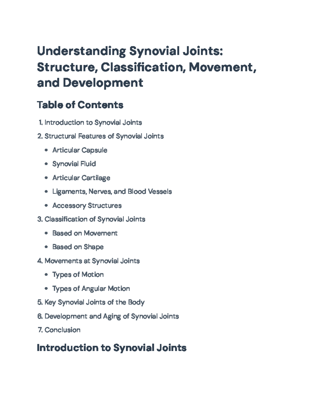 Understanding Synovial Joints: Structure, Class, Movement, & Aging ...