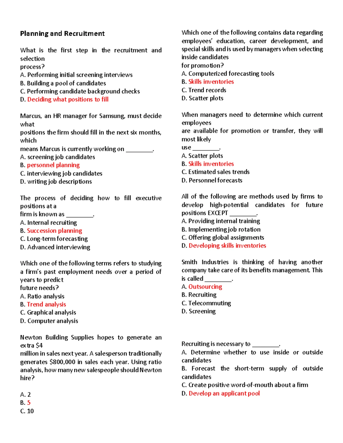 HRM Overview & Key Insights – CHRA 101 Reviewer Notes - Studocu
