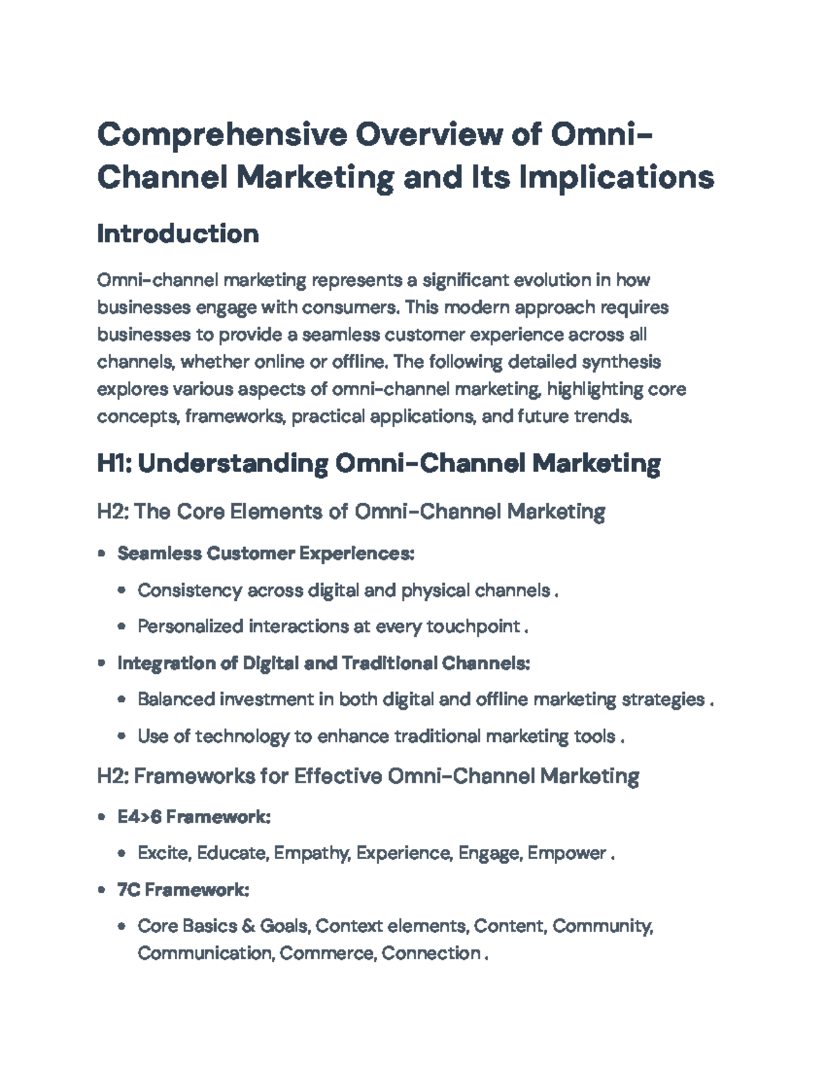 CSM 2023: Comprehensive Insights on Omni-Channel Marketing Trends - Studocu