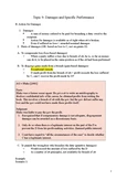 Quiz: Damages and Specific Performance - LLAW1001 | Studocu