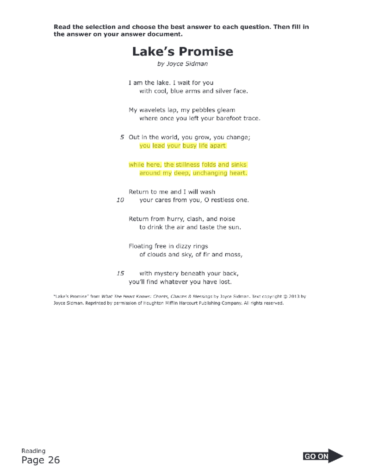 Lake's Promise: Reading Comprehension Questions & Analysis - Studocu