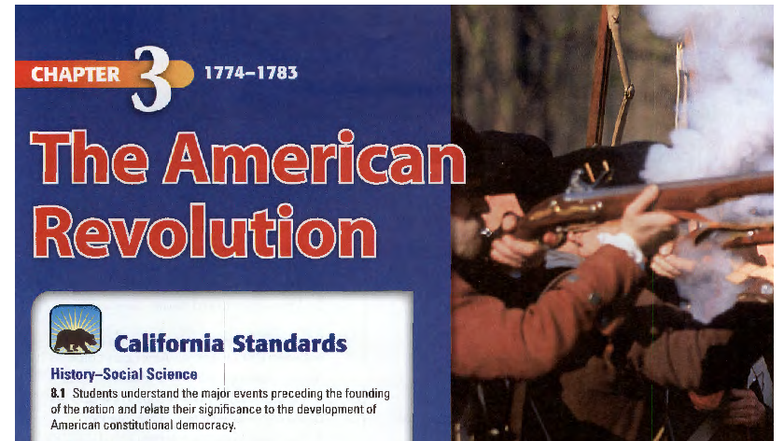 USH 8.1 The American Revolution: Key Events and Figures - Studocu
