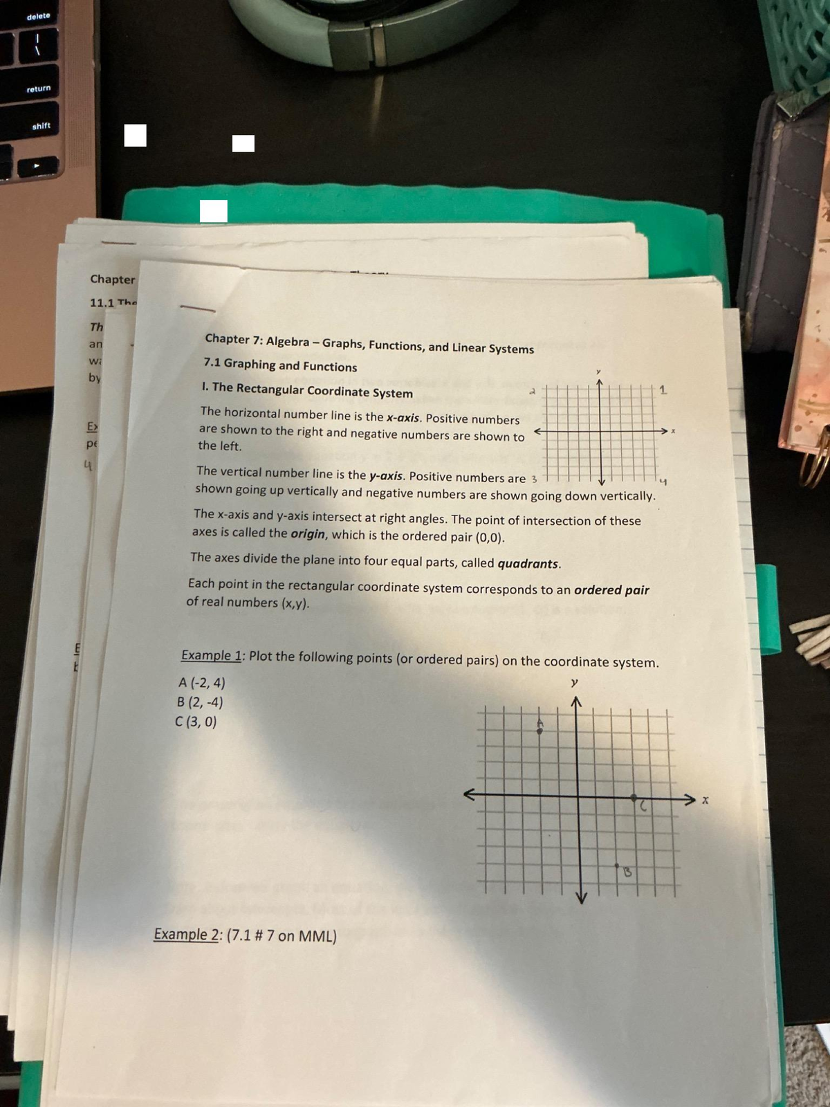 MATH 101: Chapter 7 - Algebra Graphs, Functions & Linear Systems - Studocu