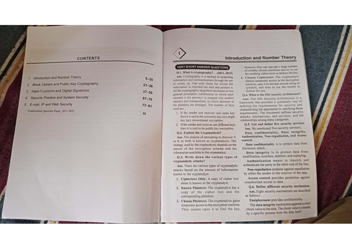 Cryptography & Network Security: Comprehensive Study Guide (CS101 ...