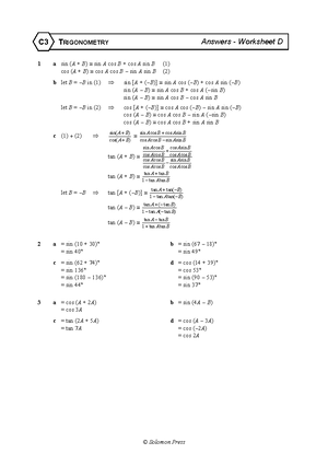 E3Anum B - the only way i - Solomon Press C3 NUMERICAL M ETHODS Answers ...
