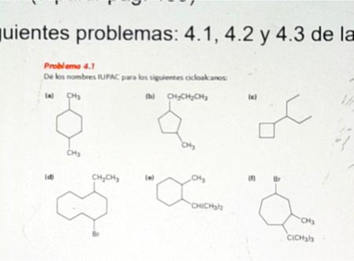 Ejercicios sobre Alcanos, Alquenos y Alquinos - Completa - Studocu