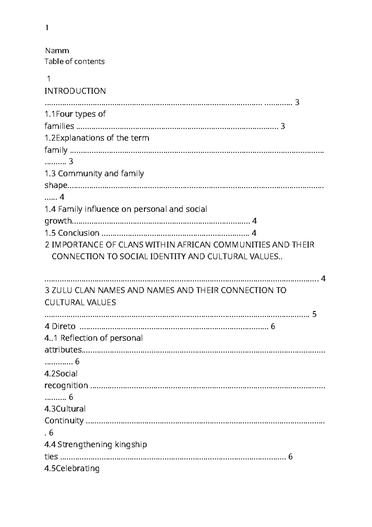 AFL1501 Assignment 5: Family Structures and Cultural Connections - Studocu
