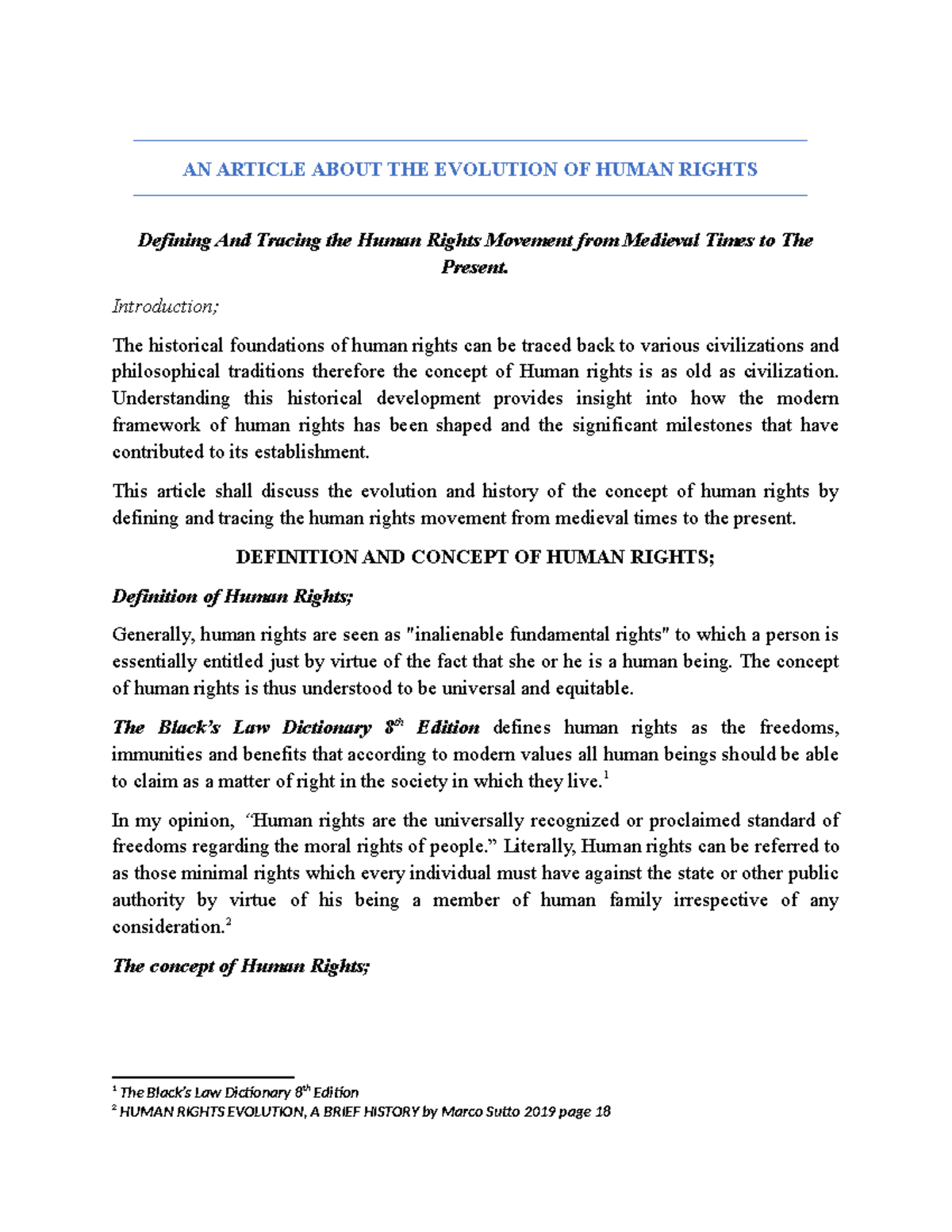 Evolution of Human Rights: Tracing the Movement from Medieval Times to ...
