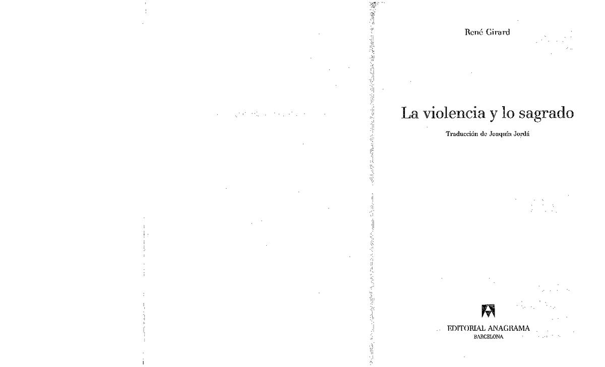 Girard, René. Edipo y la víctima propiciatoria - Introducción A Los ...