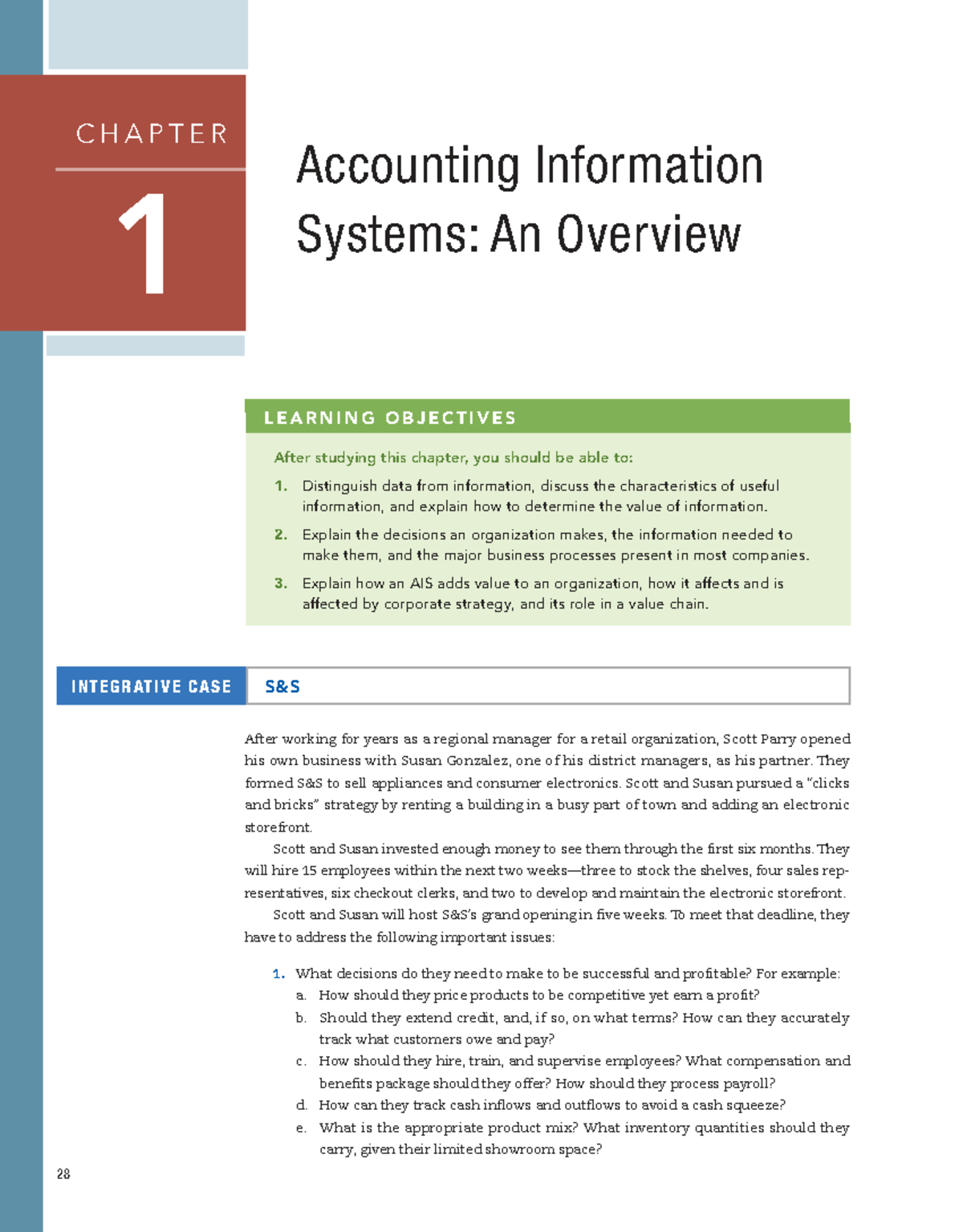 CHAPTER 1: Overview of Accounting Information Systems (Acctg 20) - Studocu