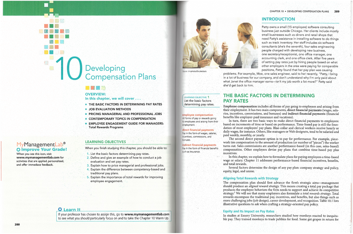 Chapter 10 - Human Resource MNGMT - CHAPTER 10 DEVELOPING COMPENSATION ...