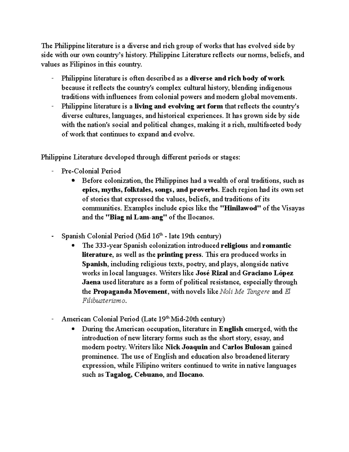 21st Century Questions on Philippine Literature: Cultural Reflections ...