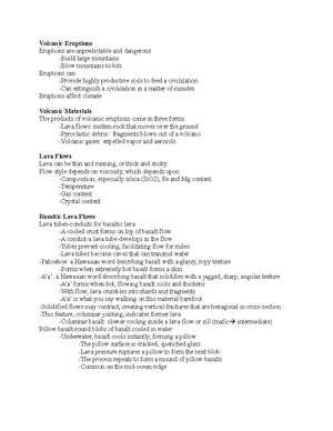 EAR 105 Exam 2 Cheat Sheet - Chapter 5: Minerals Minerals are naturally ...