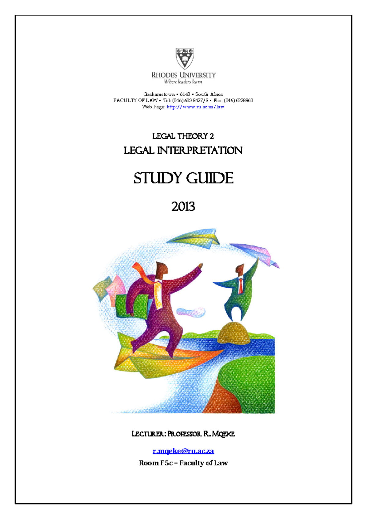 Legal Interpretation (LLB2) - Summary Study Guide & Assignment Notes ...