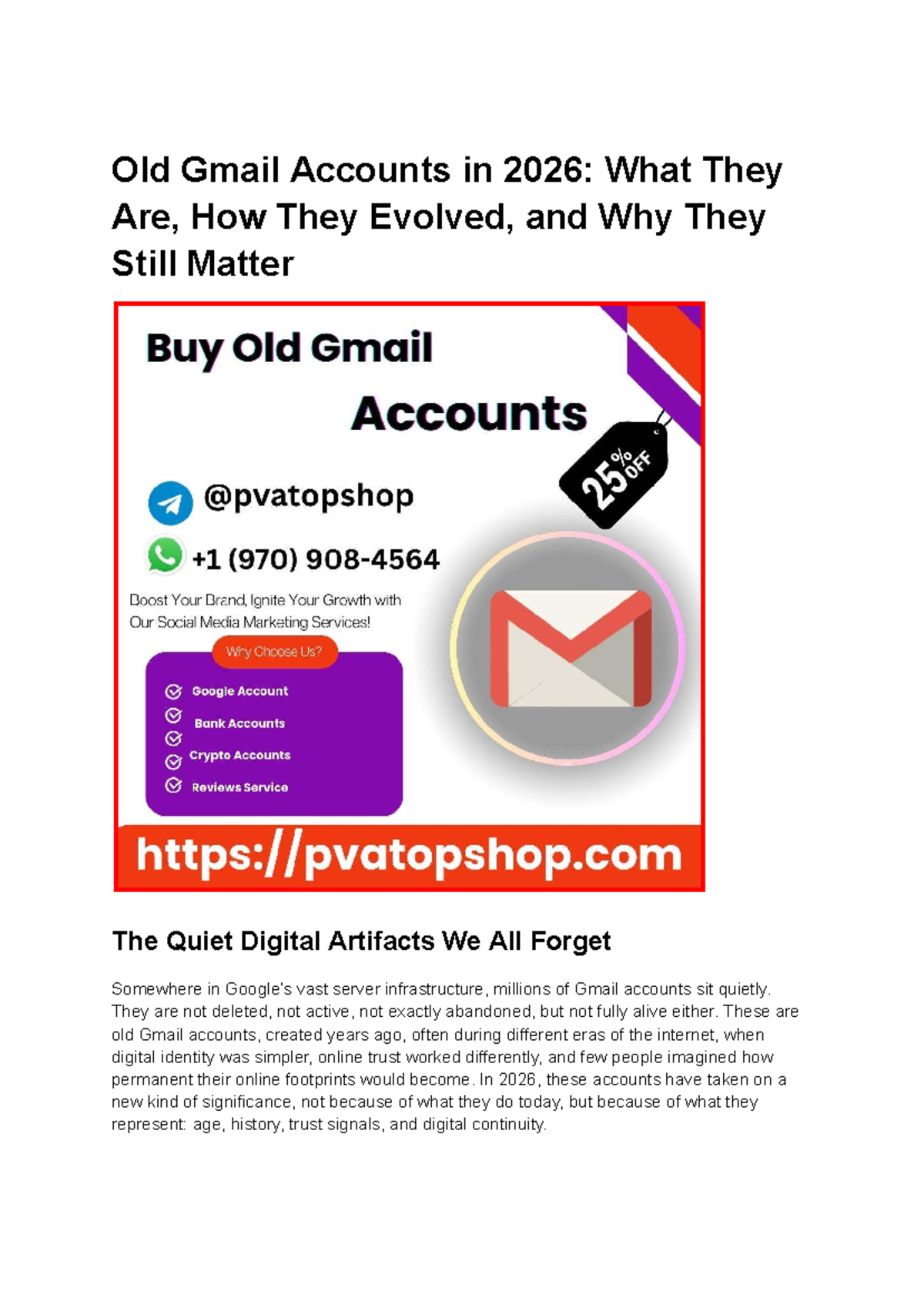 Old Gmail Accounts in 2026: Significance, Evolution, and Management ...