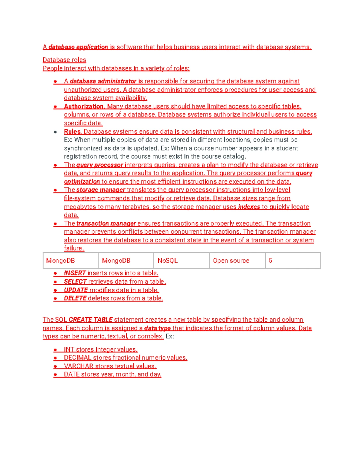D426 Course Guide: Data Management Foundations Study Plan & Resources - Studocu