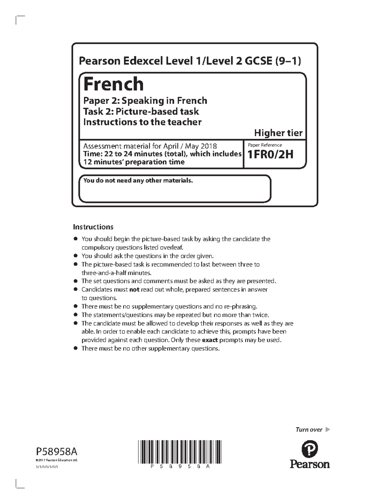 GCSE French Higher Tier Translation Exercises and Answers - Studocu