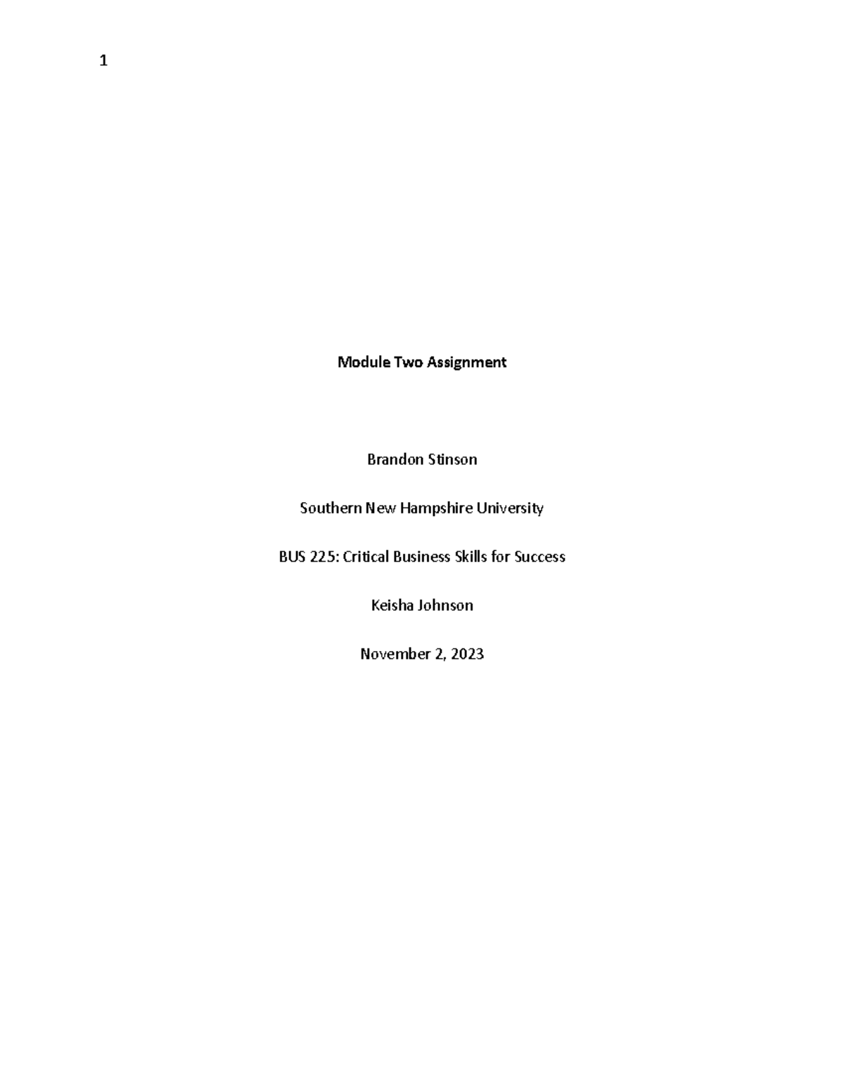 BUS225 Module Two Assignment: Qualitative & Quantitative Data Analysis ...