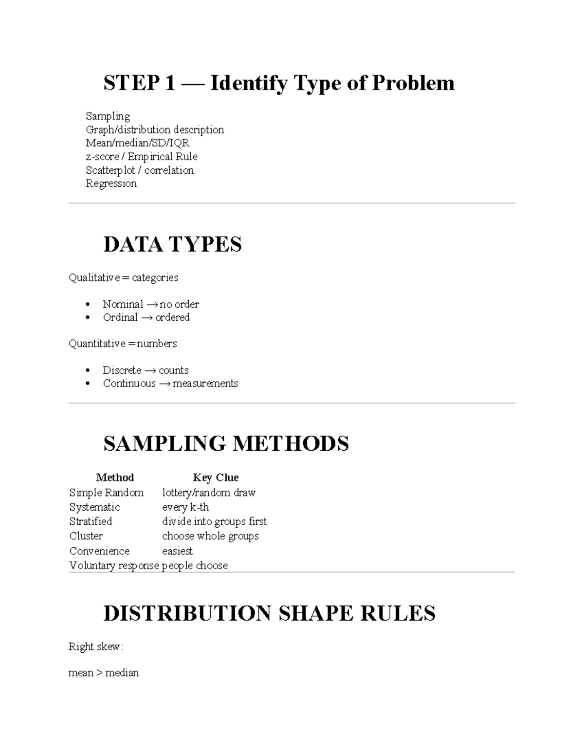 Stats 101: Exam 1 Study Guide on Sampling & Distribution - Studocu
