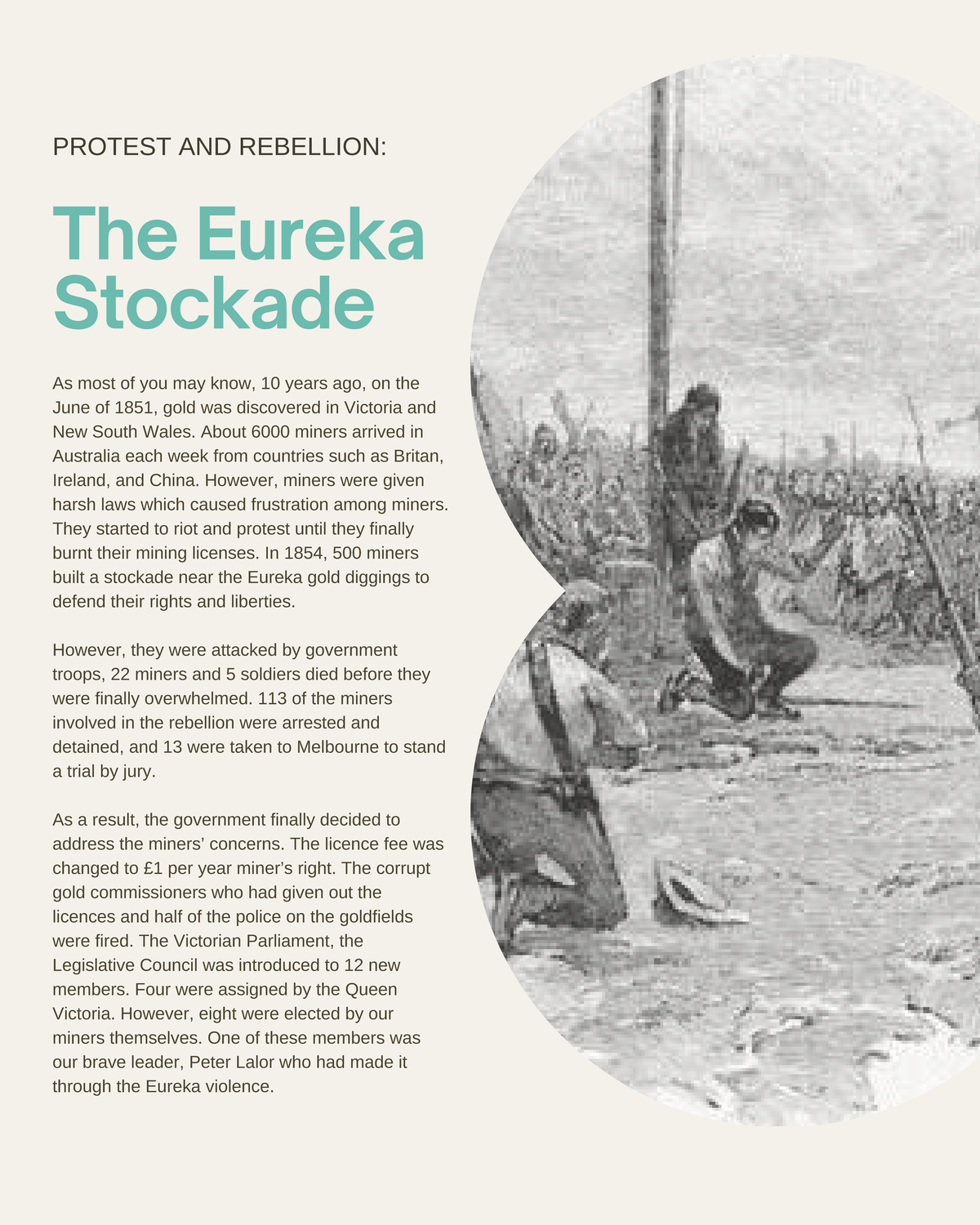 Eureka Stockade Protest: A Study of Rebellion in 1854 - Studocu