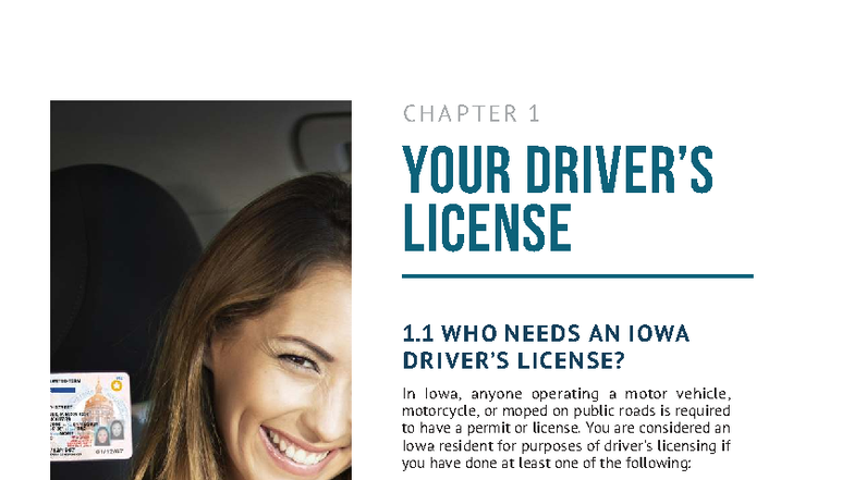 Iowa Driver's License Requirements: Key Guidelines and Essentials - Studocu