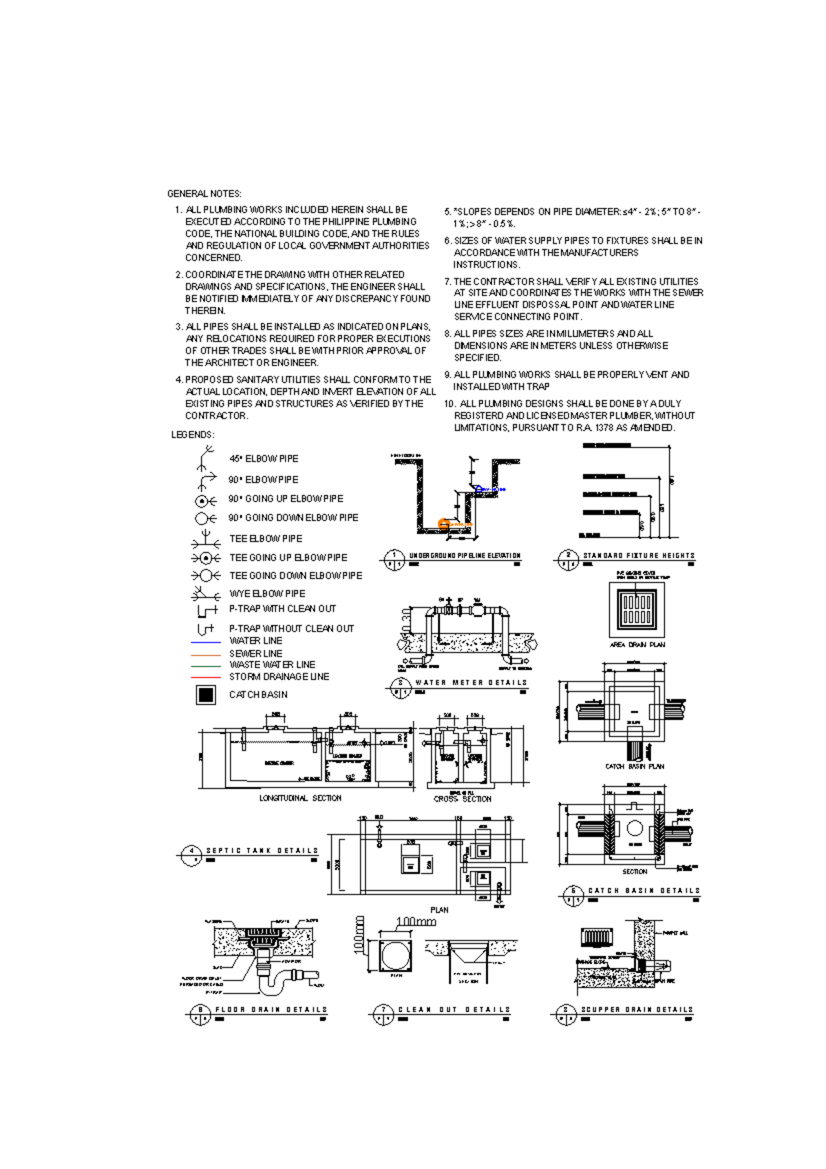 Complete Plumbing Reference: Guidelines and Layout Plans - Studocu