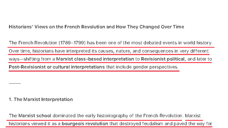 Historiography of the French Revolution: Evolving Perspectives - Studocu