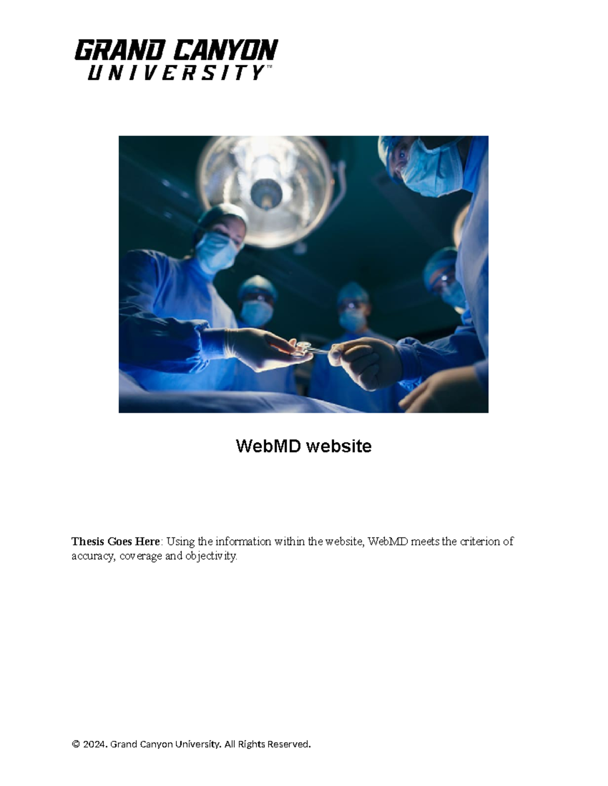 ENG 105ONL T4 WebMD Review Assignment: Accuracy & Objectivity Analysis - Studocu