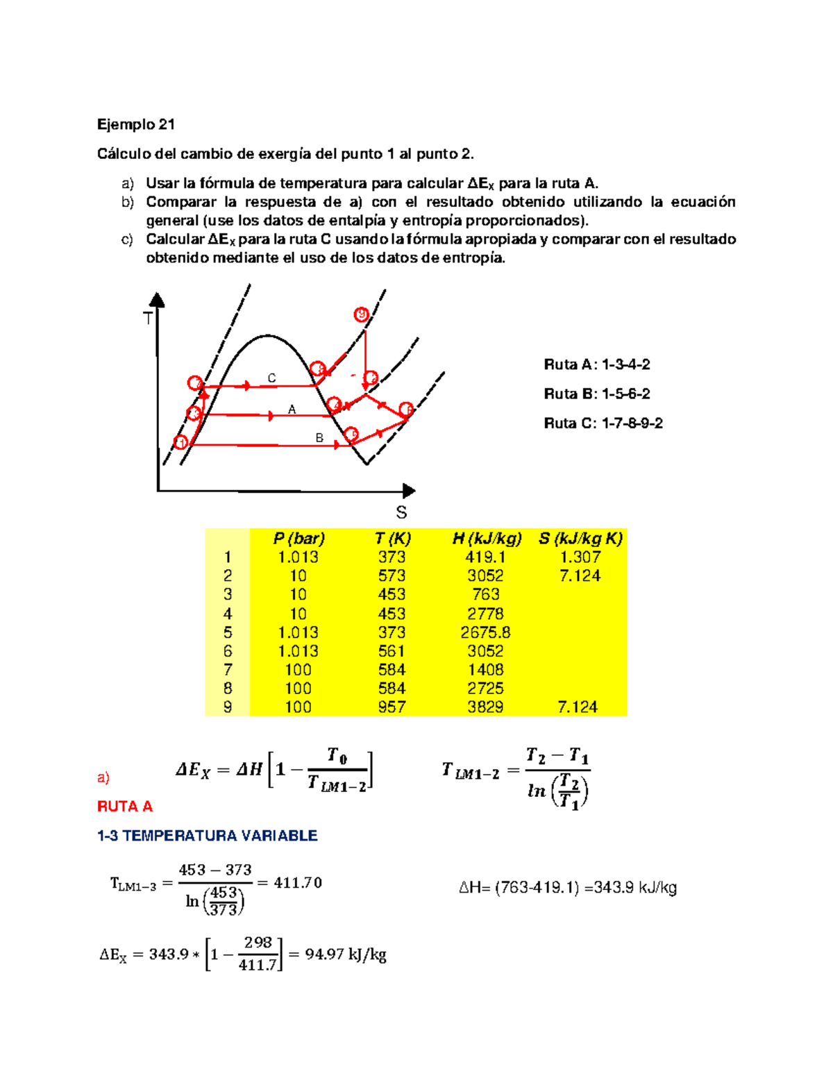 Ejemplo 21 - Cálculo de Exergía entre Puntos en un Sistema ...