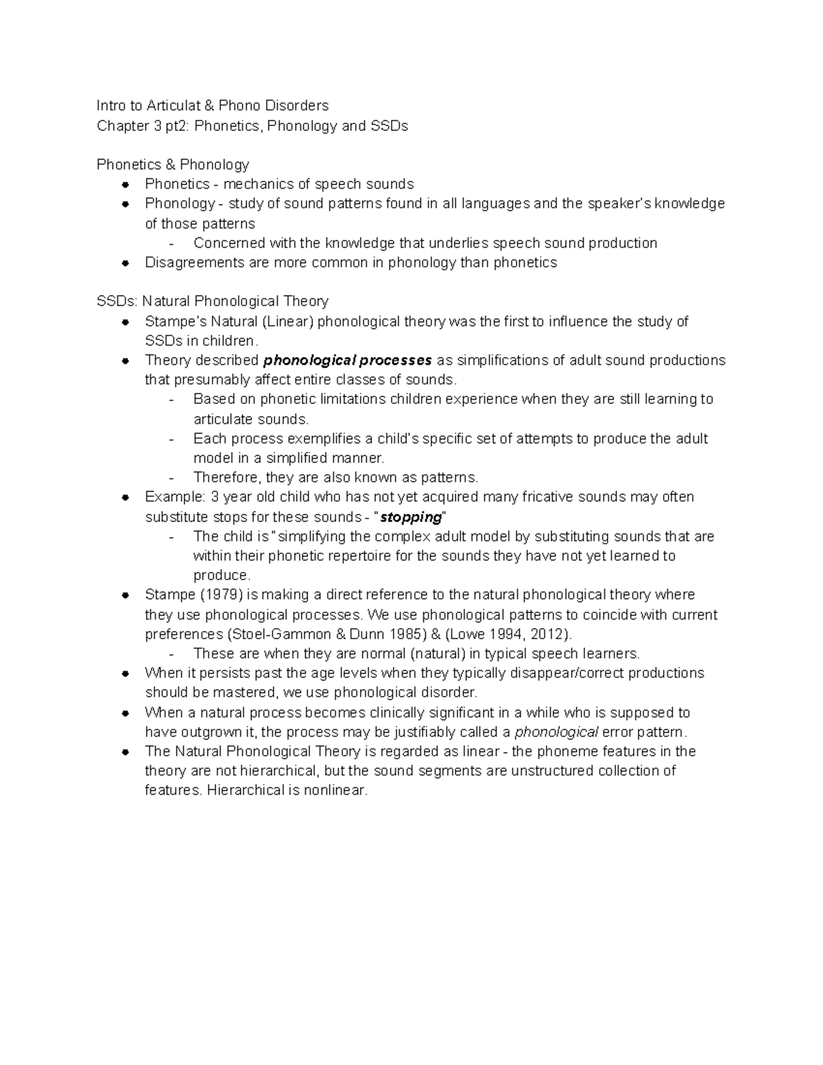 Intro to Articulation & Phonological Disorders: Ch 3 Phonetics & SSDs ...