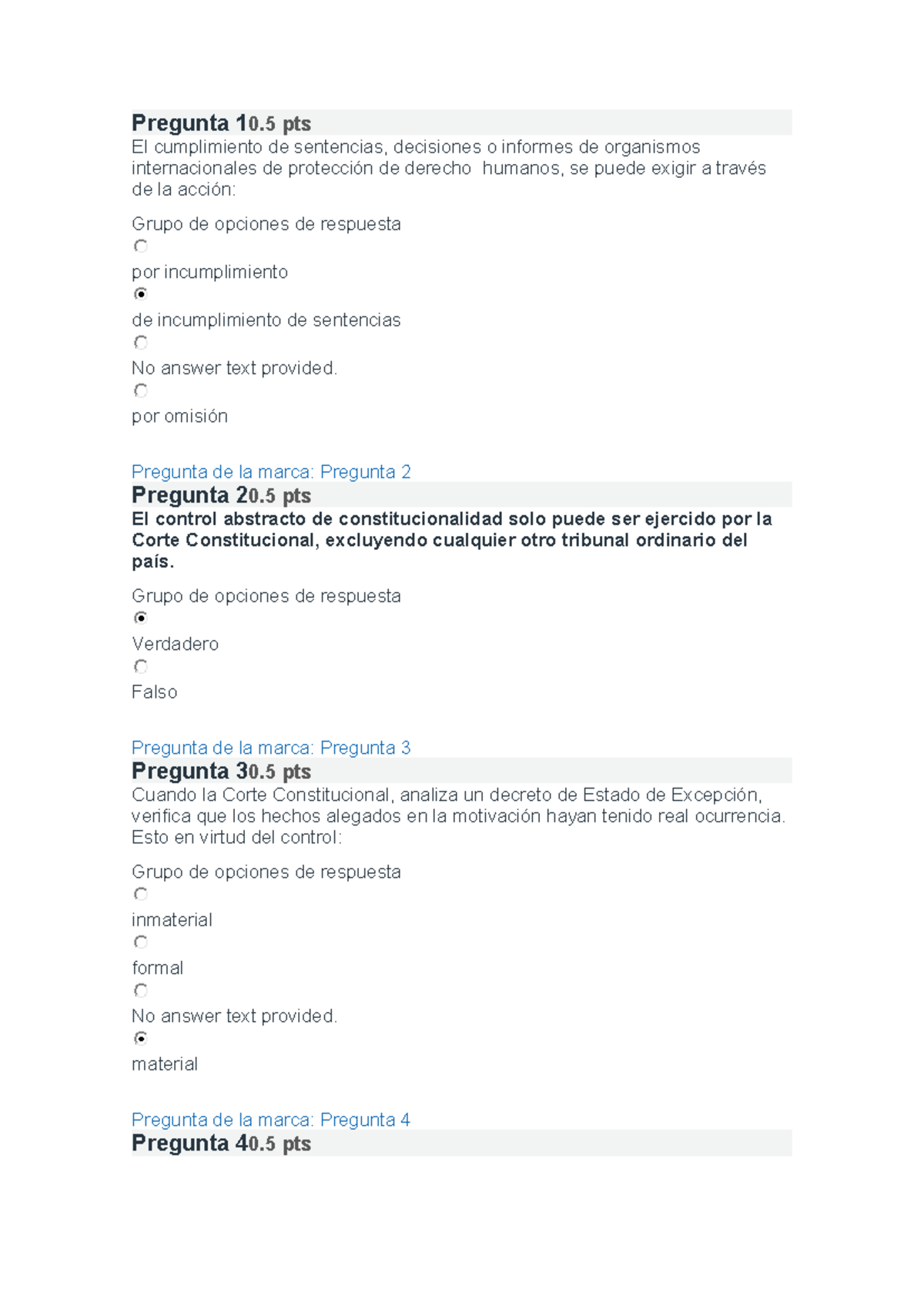 Pregunta de Derecho Procesal Constitucional: Análisis y Respuestas ...