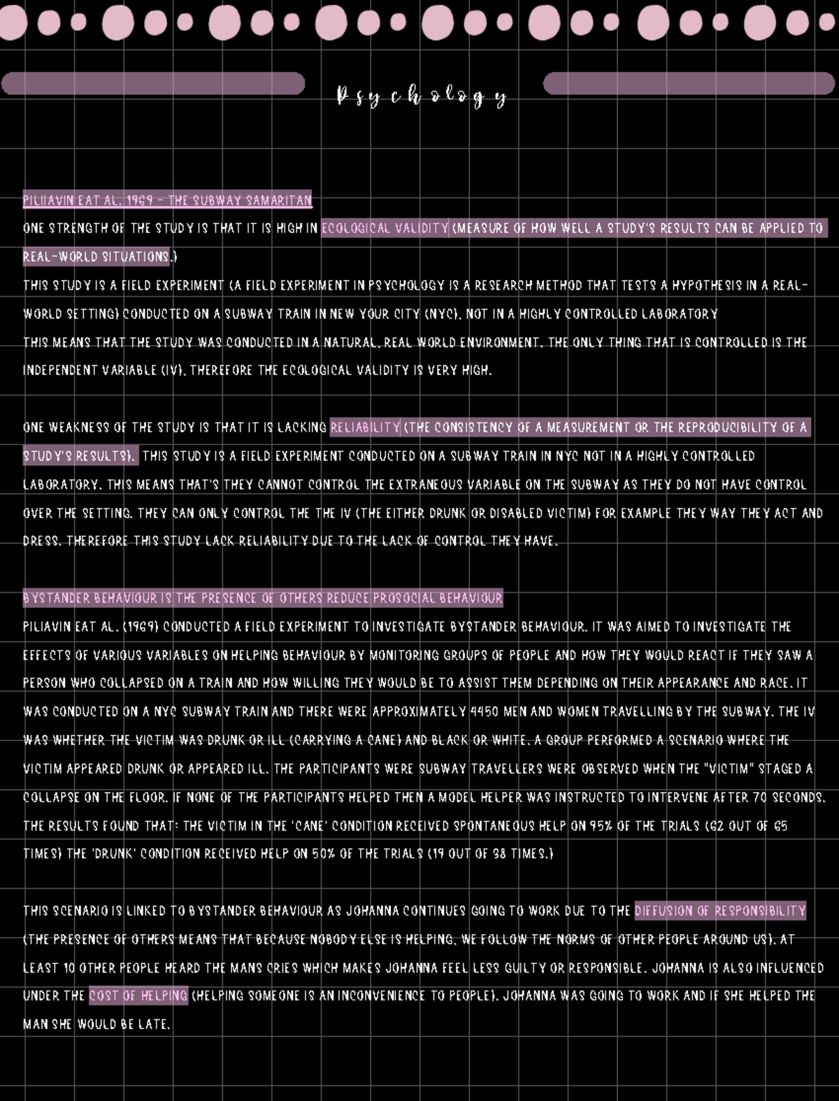Psychology 101: Piliavin et al. (1969) Subway Samaritan Study Analysis ...