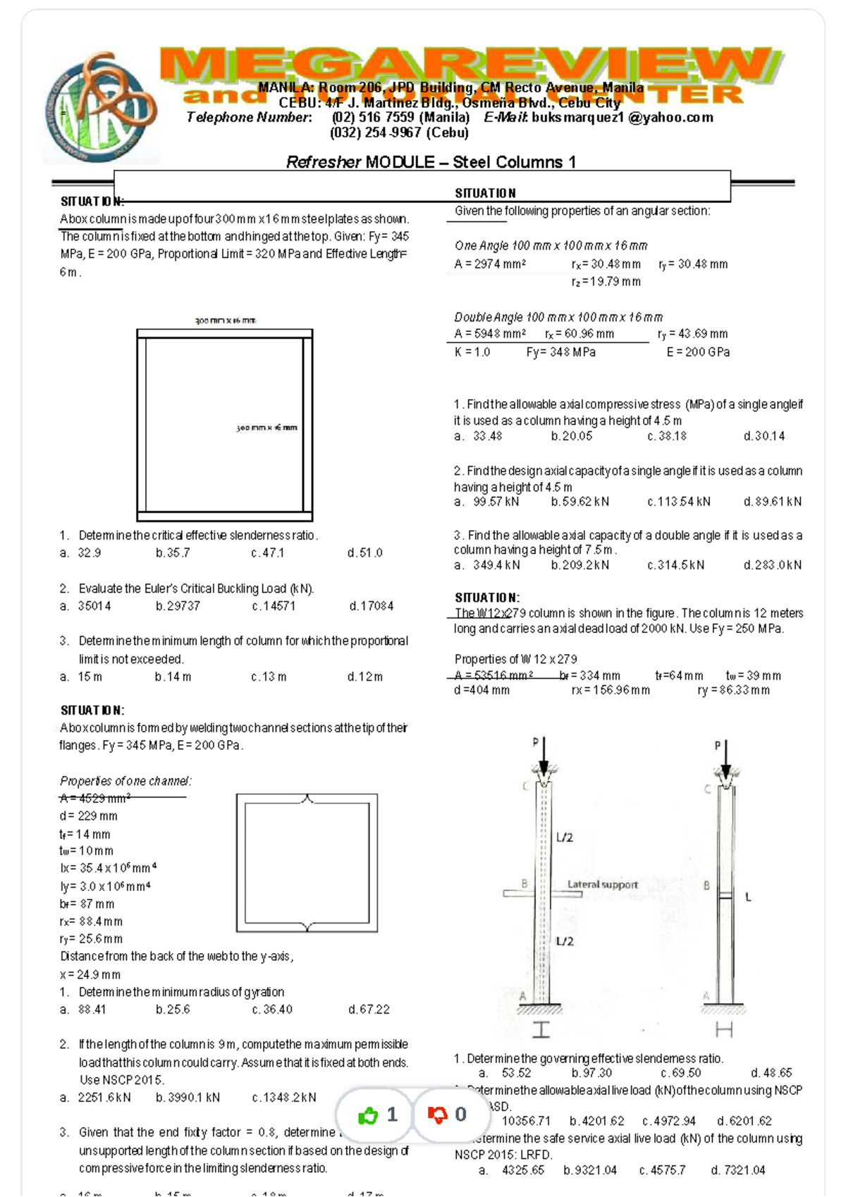 Refresher-module-11-s21-steel-column-1pdf-version-1 compress - MANILA ...